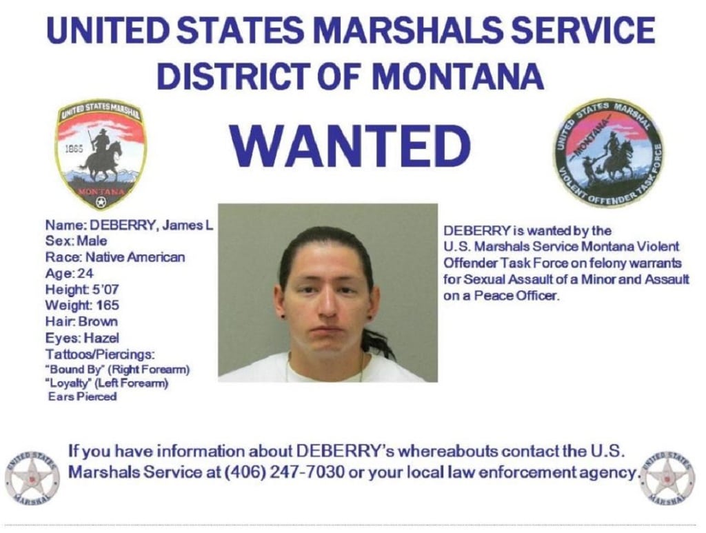 Wanted in Montana: BOLO Alert issued for James Lee Deberry