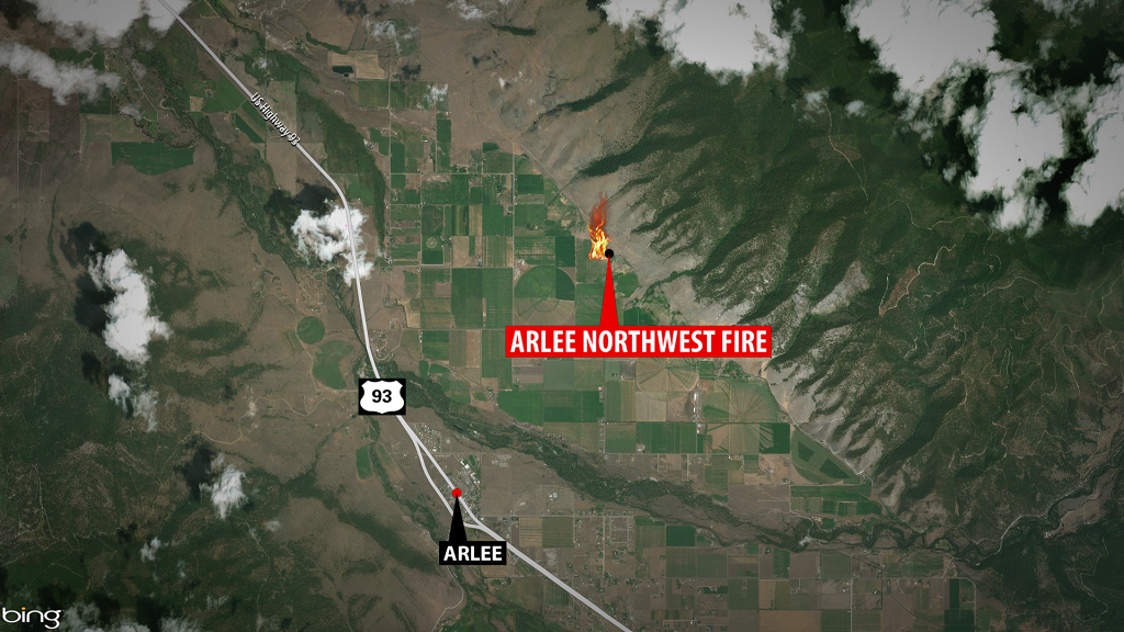 Wildfire near Arlee burning over 20 acres